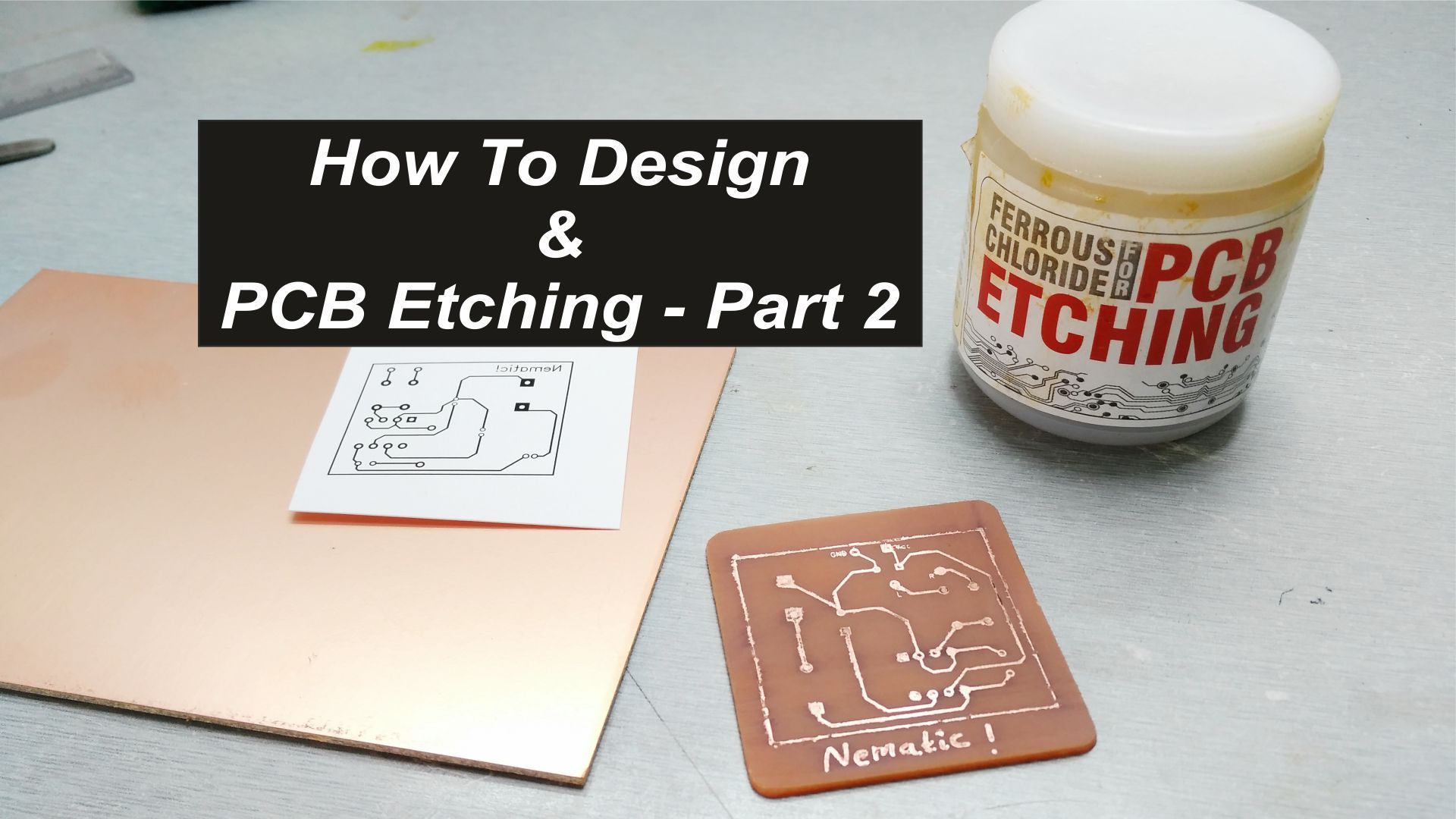How to Design & PCB Etching- Part 2 : 7 Steps (with Pictures ...