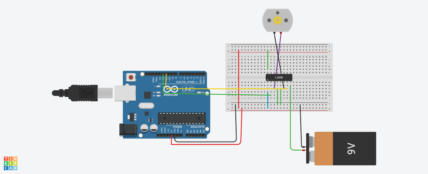 Connecting Motor to Arduino Using L293D : 3 Steps - Instructables