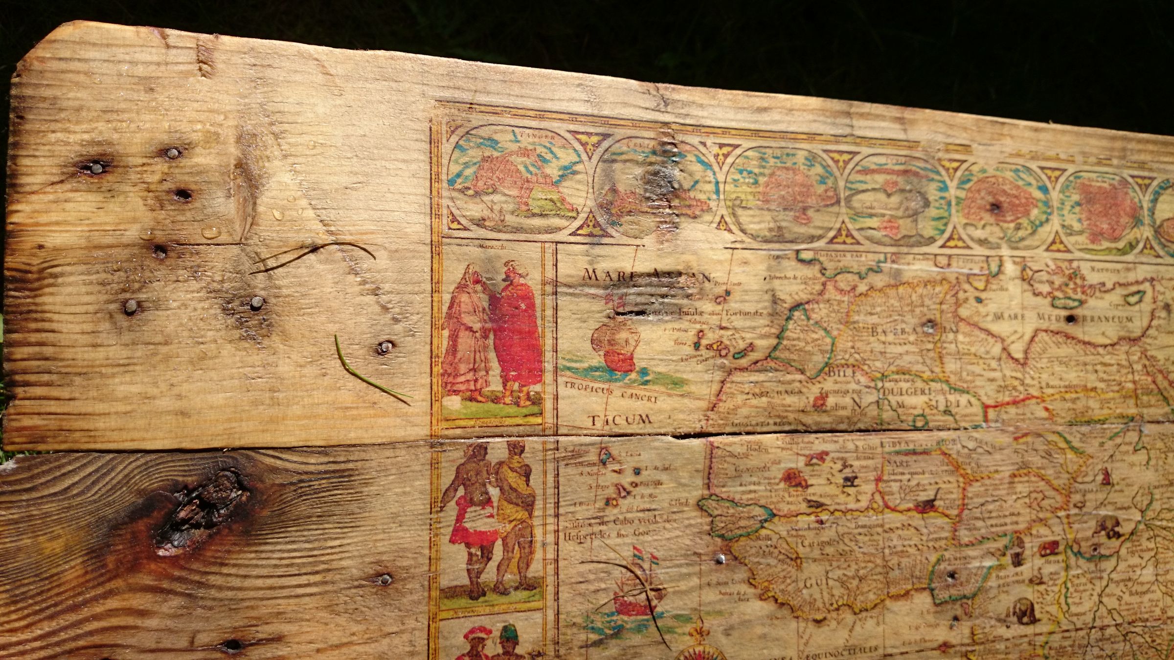 Vintage Map Garden Coffee Table - Instructables