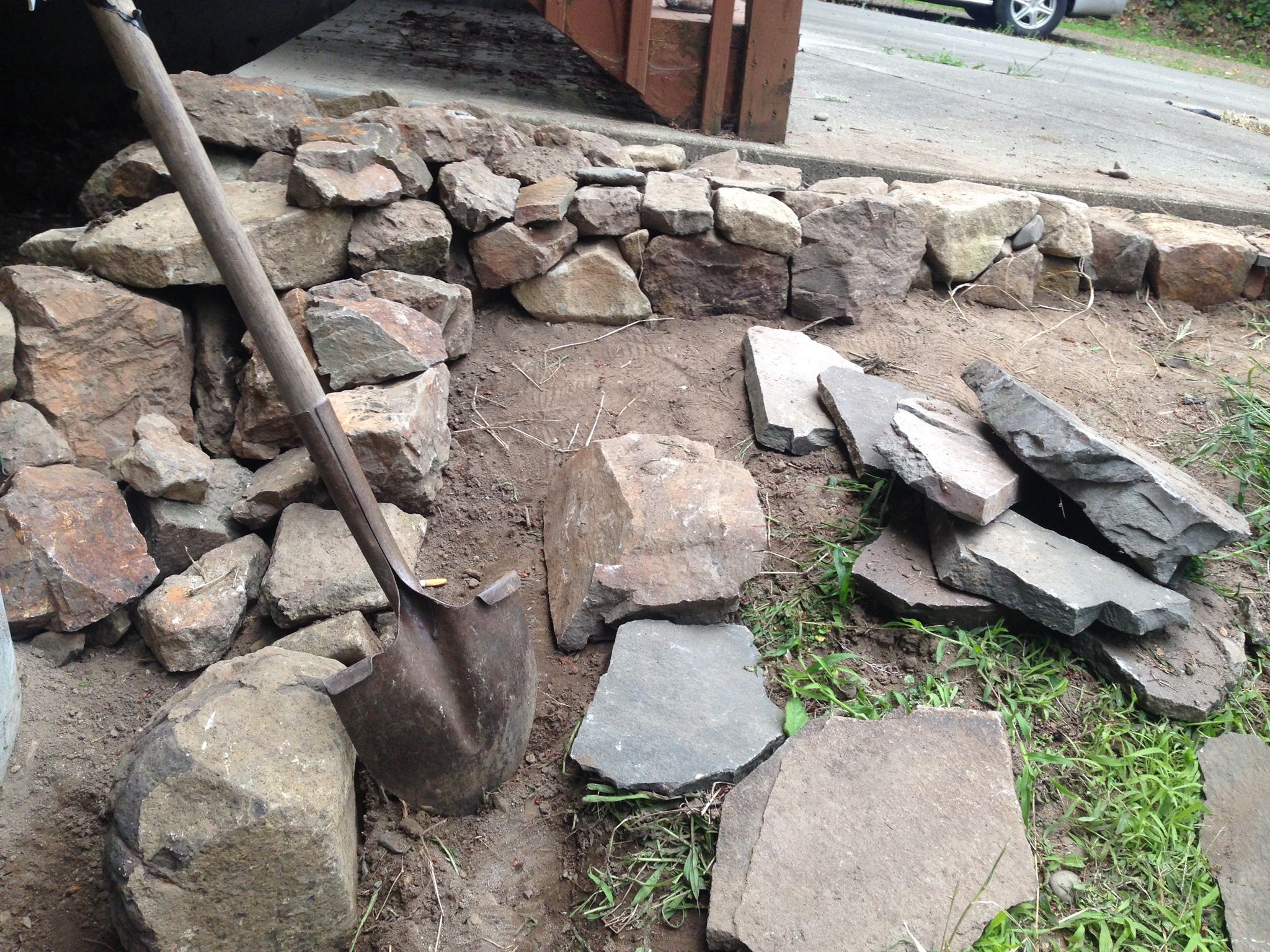 How to Build a Natural Dry Stacked Stone Free Standing or Retaining ...