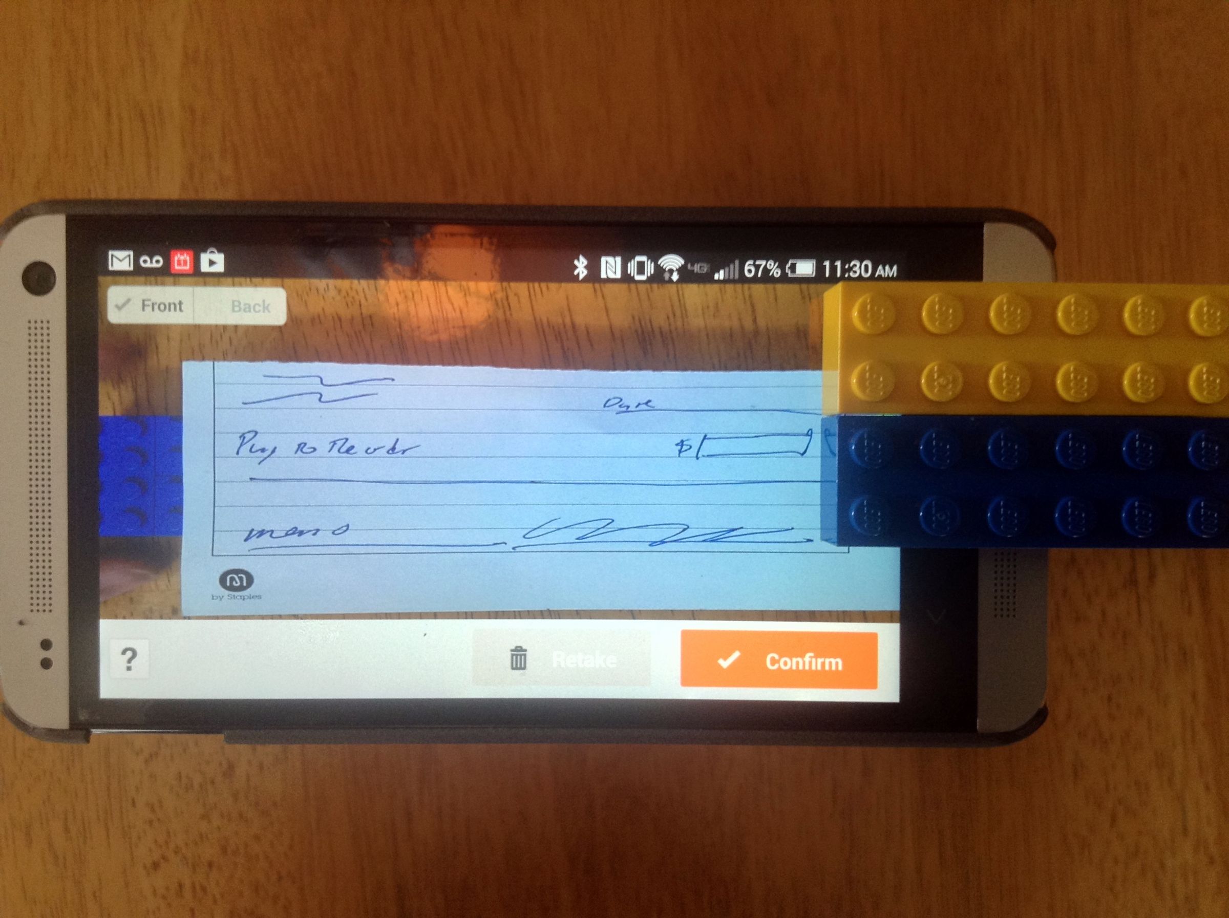 Remote Check Deposit Rig (LEGO) : 5 Steps - Instructables