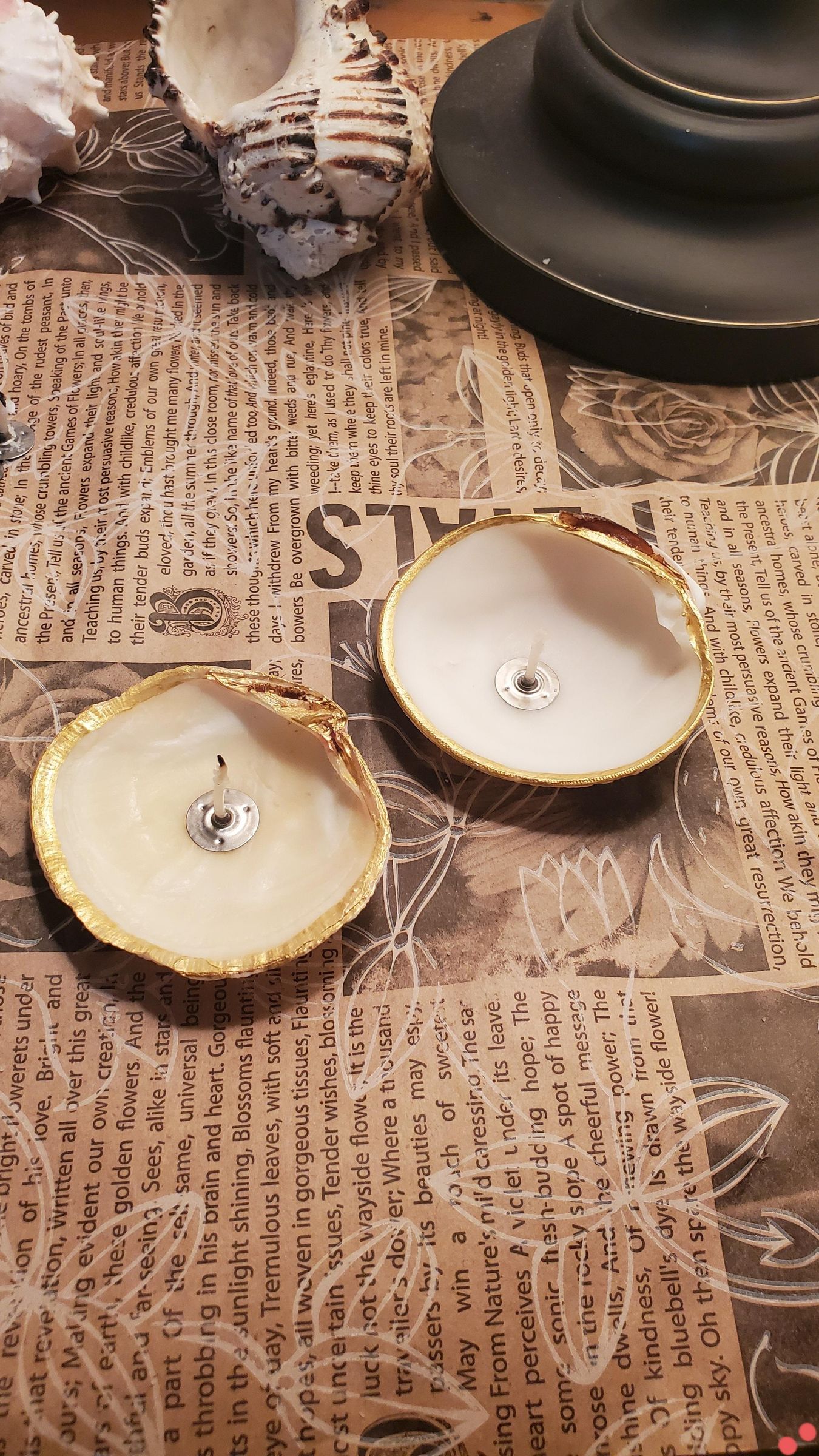 Sea Shell Candle DIY From Recycled Material : 4 Steps (with Pictures ...