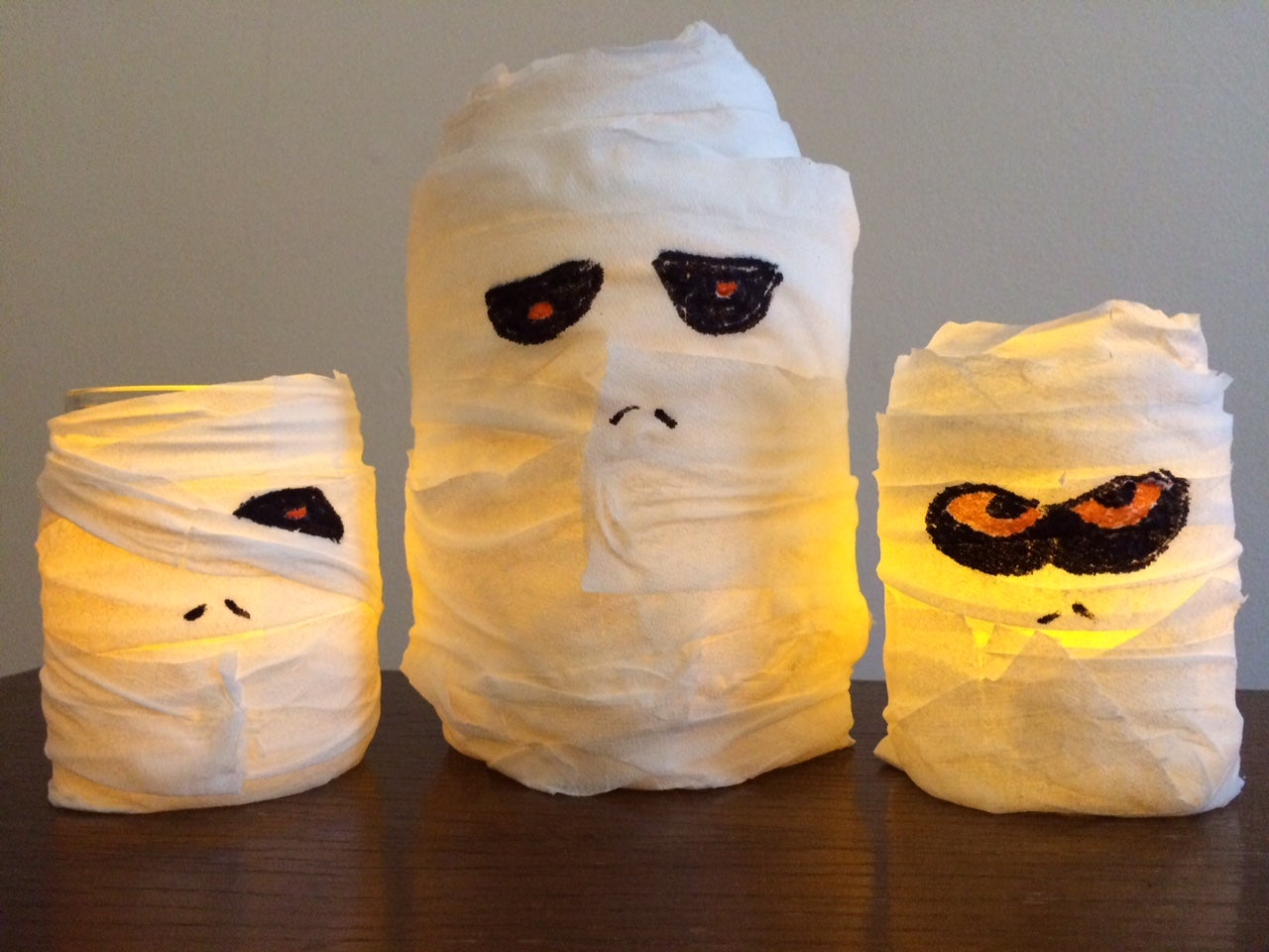 Spooky Halloween Mummy Jar Lanterns : 5 Steps (with Pictures ...