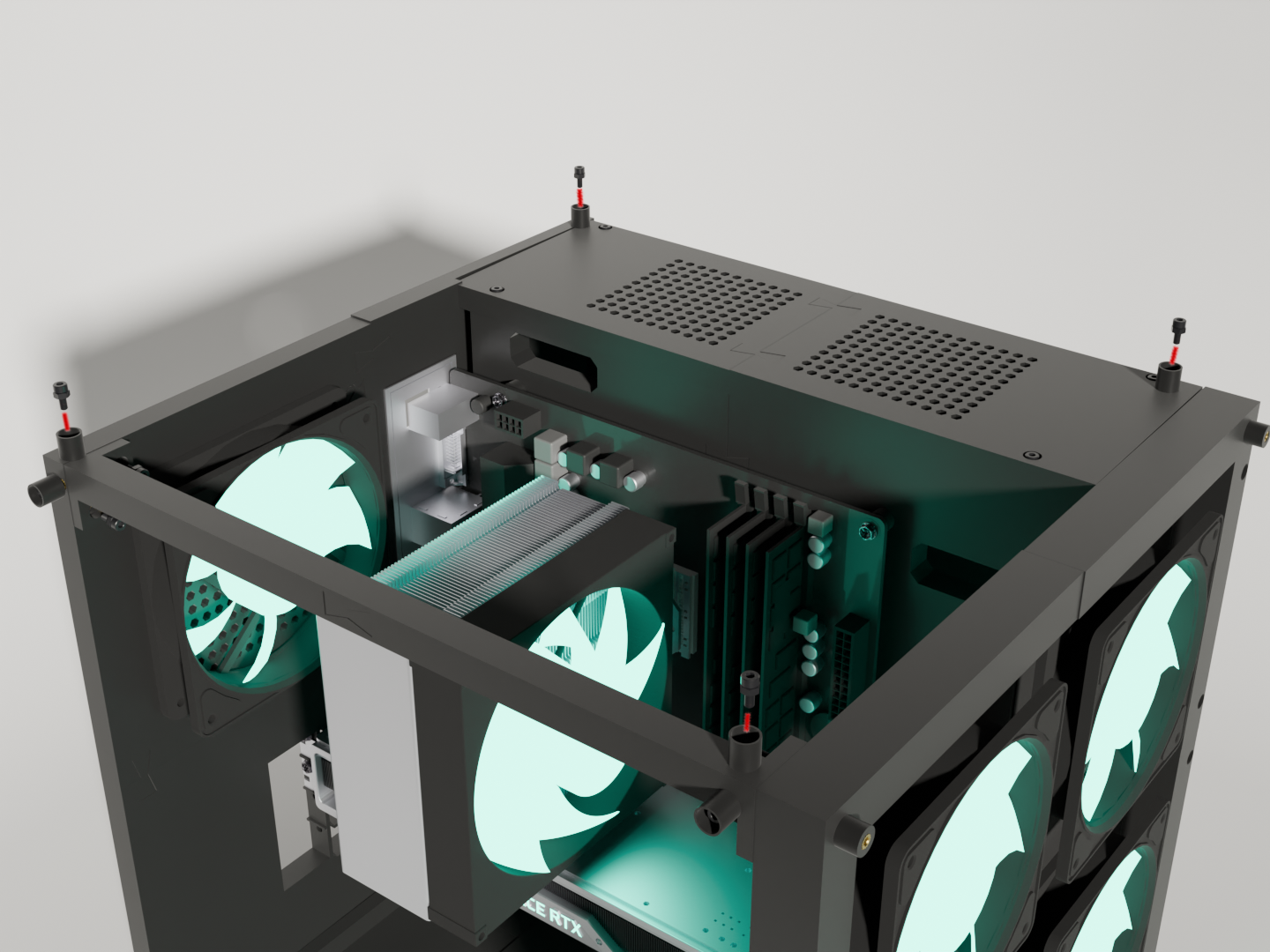 LilCubey - a 3d Printable MATX Acrylic Cube Pc Case : 27 Steps ...