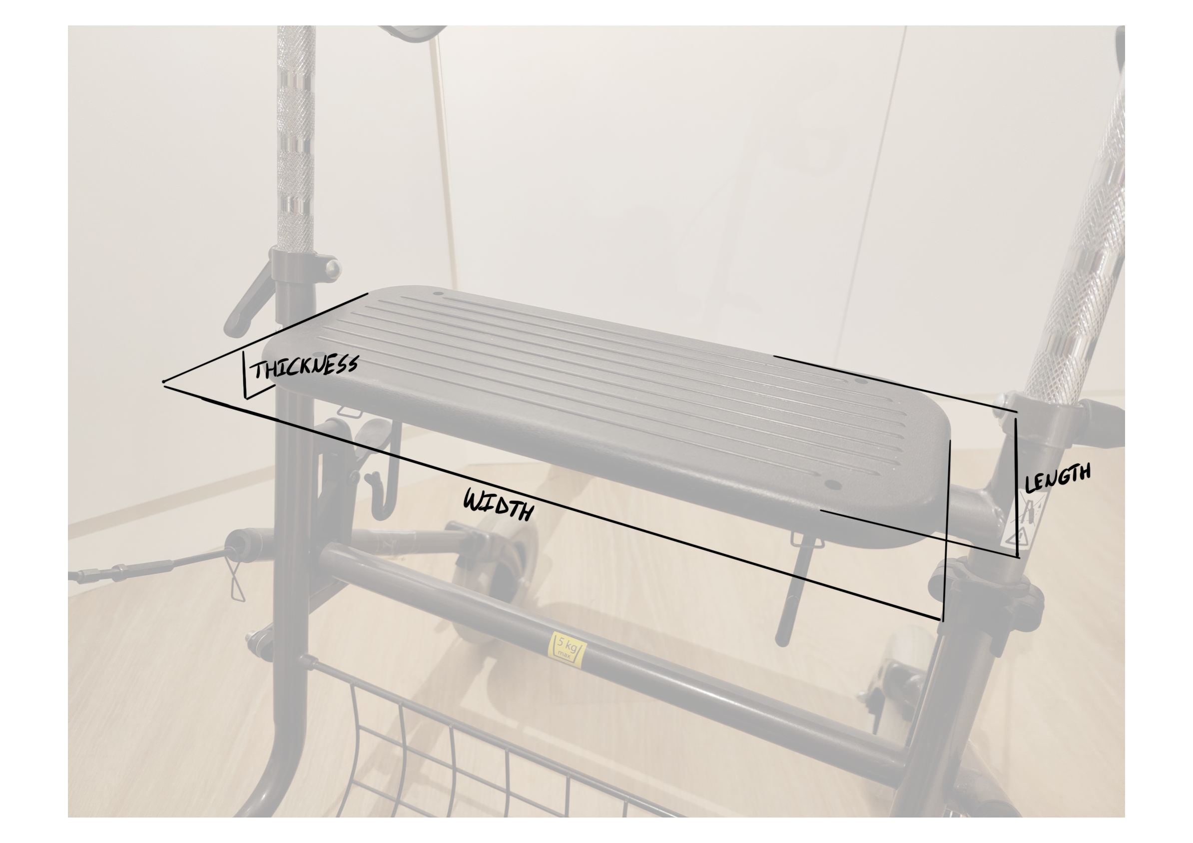 Modular Folding Table to Increase the Surface Area of a Walker and ...