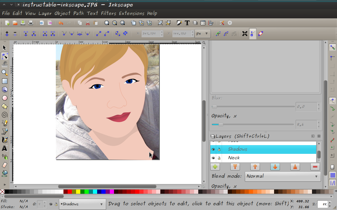 Drawing Vector Portraits on Inkscape : 13 Steps - Instructables
