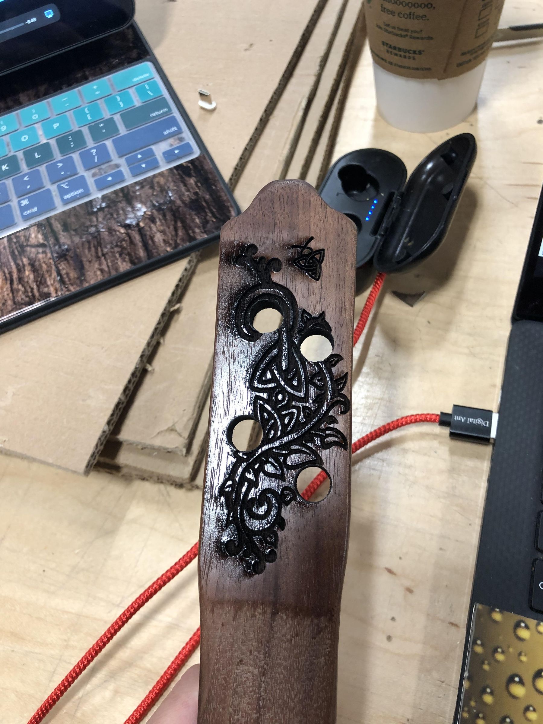 Solid Walnut Ukulele From Walnut Tree Using CNC/ Laser Cutter : 14 ...