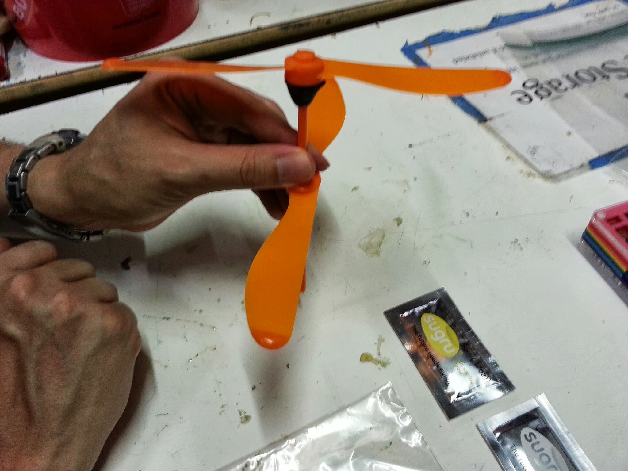 Use Sugru to Upgrade a Hand Copter Toy - Instructables