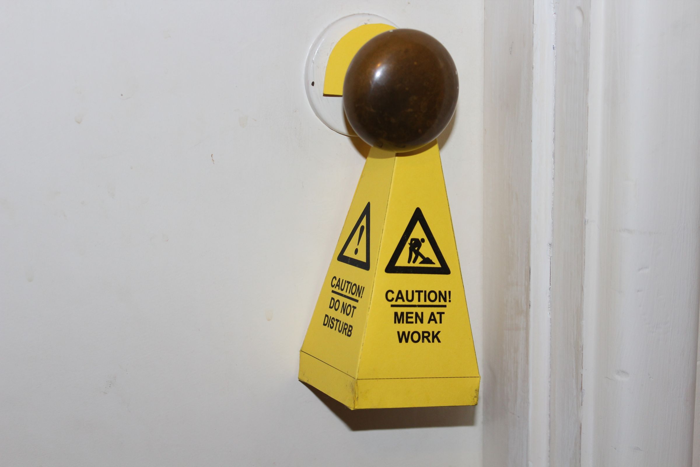 Caution Cone (Door Hanger/Table Top Sign) (with Pictures) - Instructables