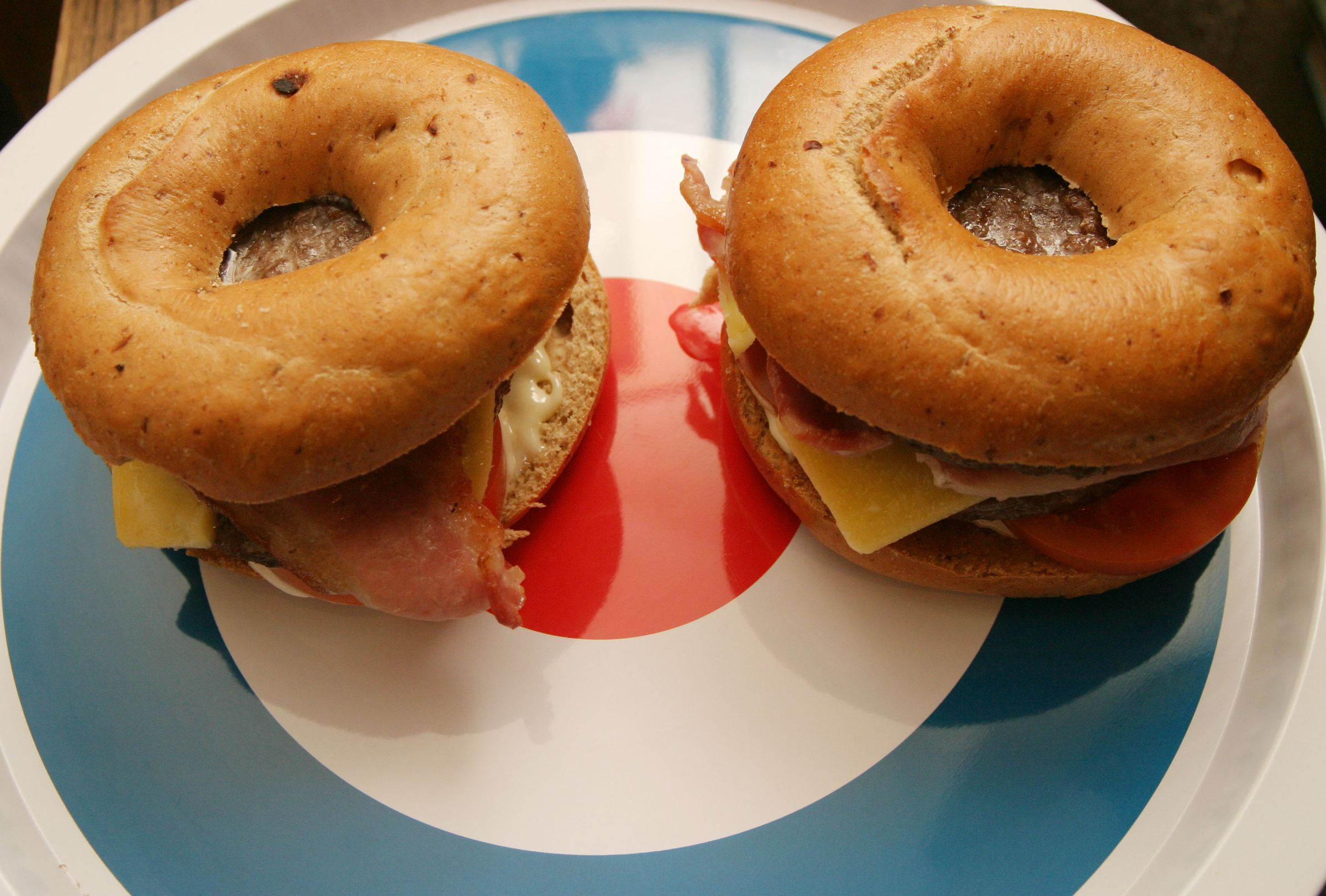 Bacon Bagel Double Cheeseburger - Instructables