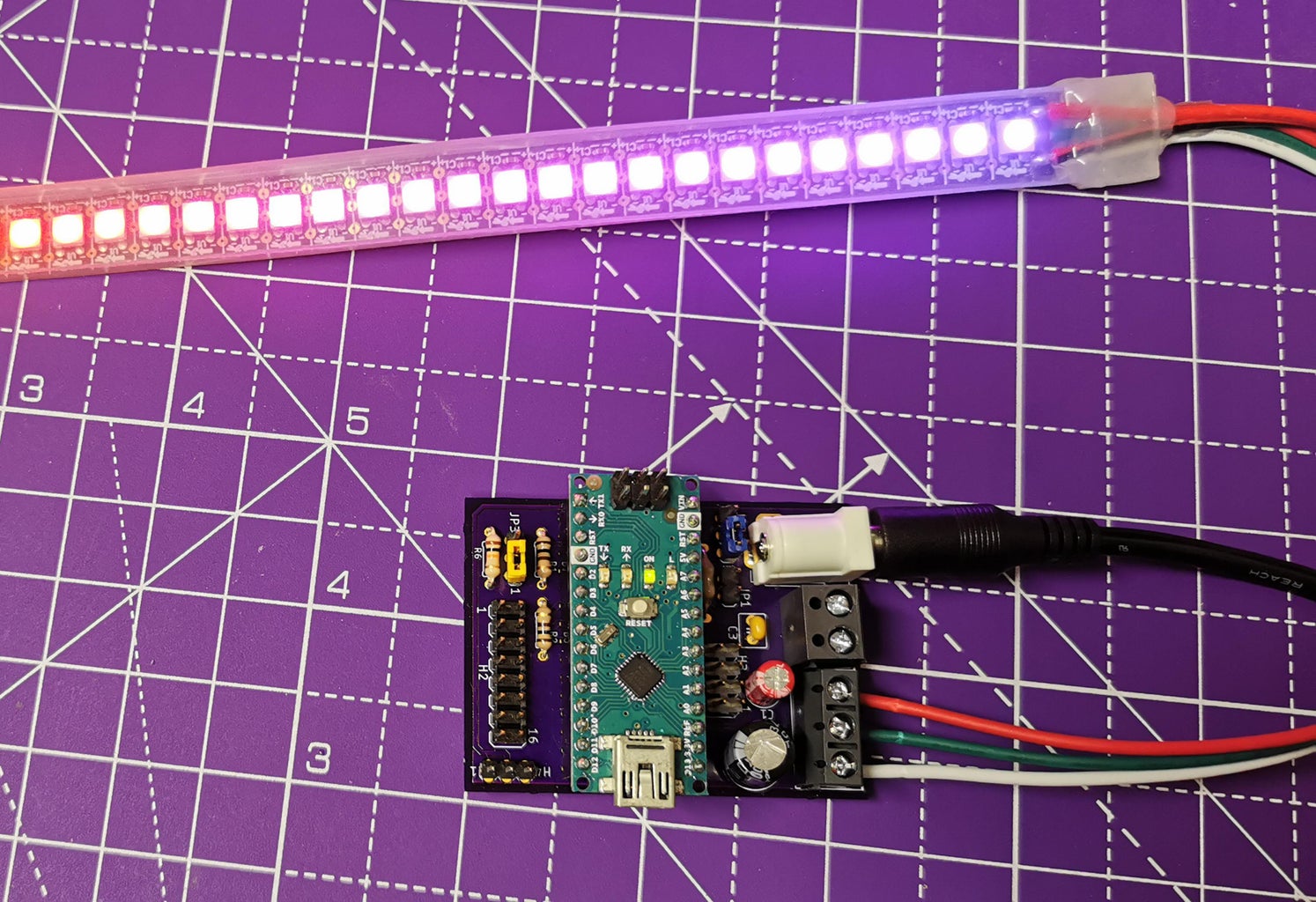 Arduino Nano Neopixel Shield With Integrated Rtc 5 Steps Instructables