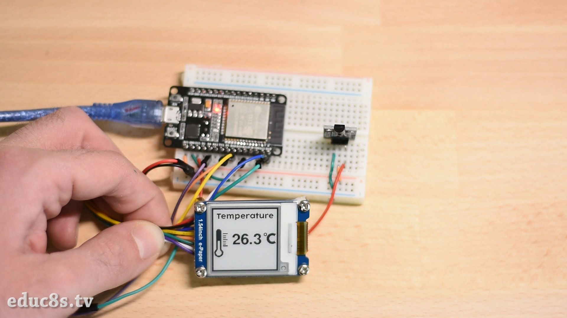 ESP32 E-Paper Thermometer : 7 Steps (with Pictures) - Instructables