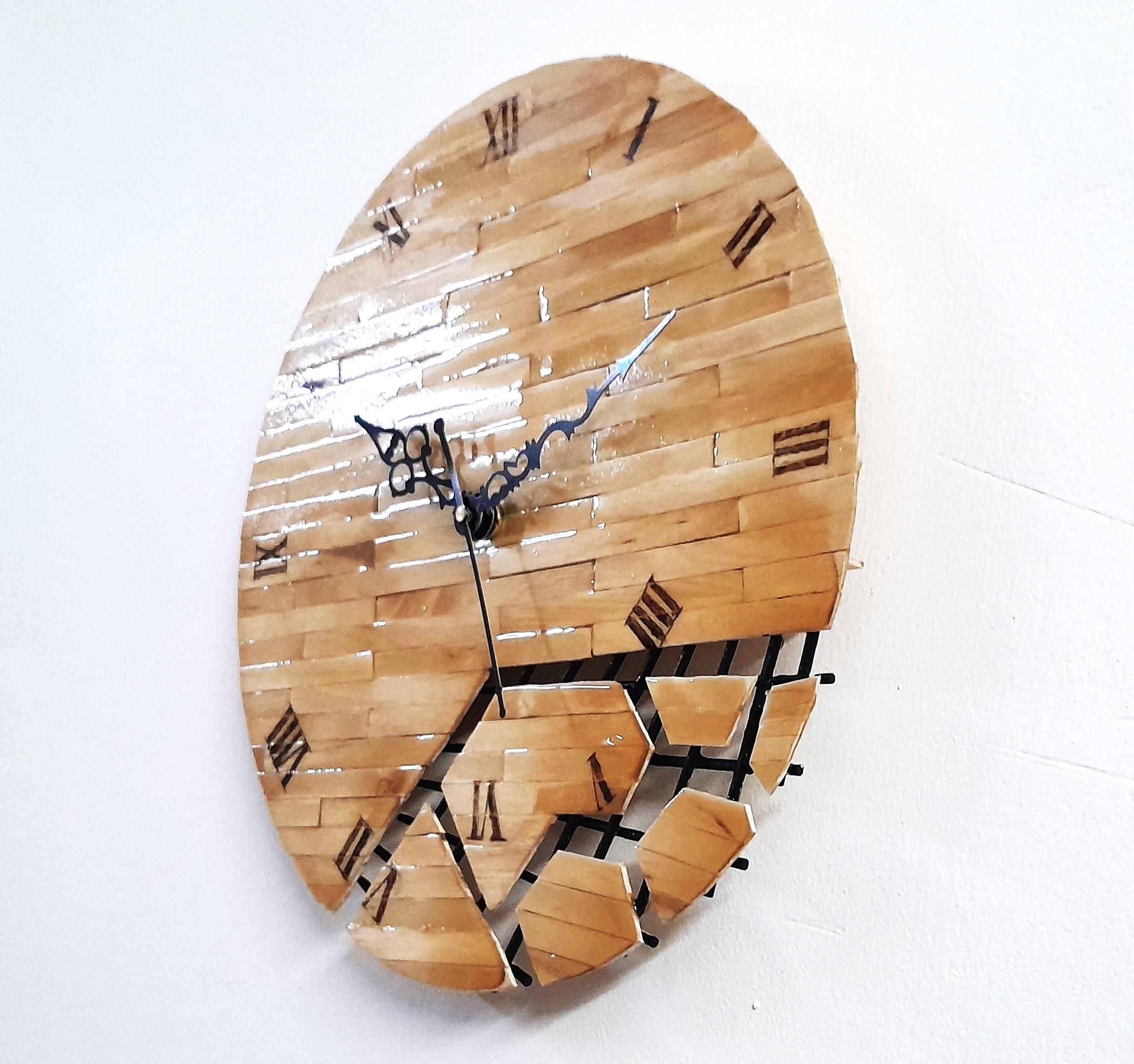 "Time Heals": Artisan Clock, Hobby Project From Simple Wooden Items ...
