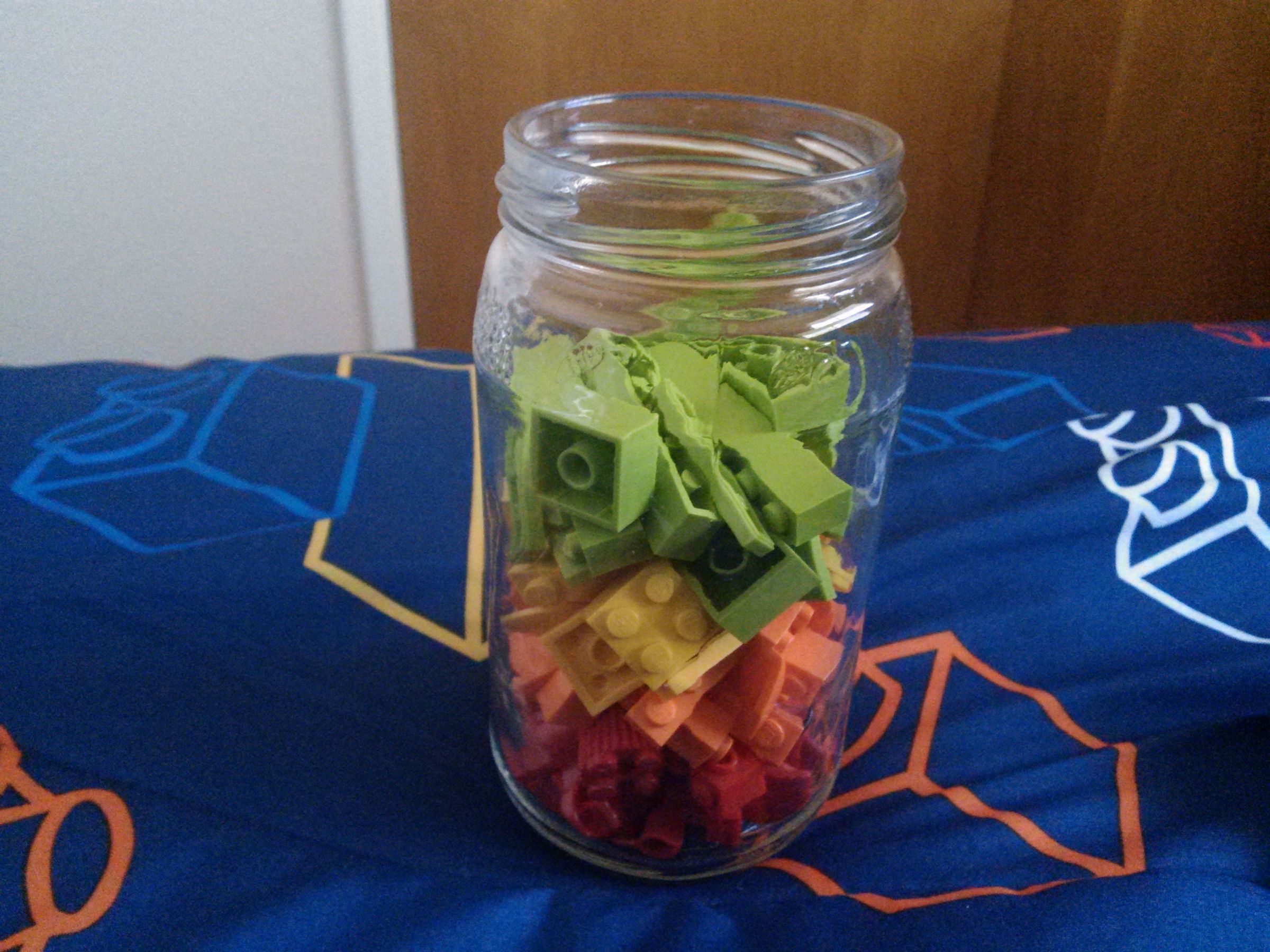 Rainbow Lego Jar : 3 Steps - Instructables