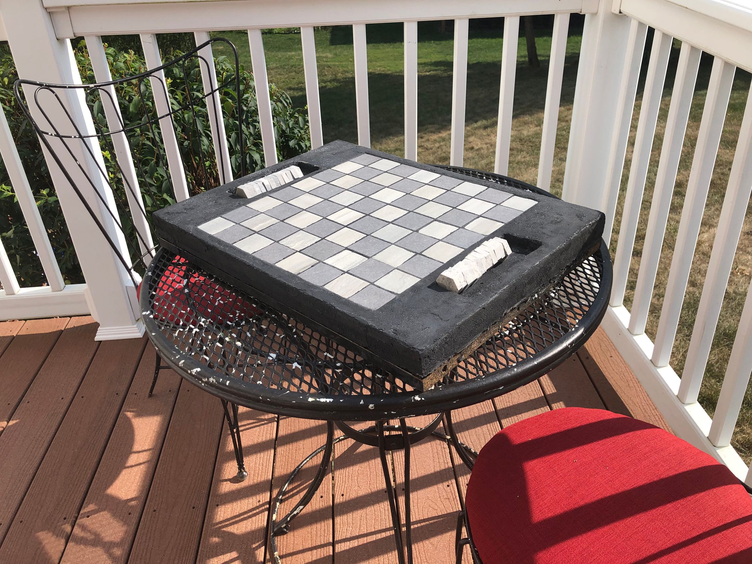 Concrete Checkerboard With Pieces : 11 Steps (with Pictures ...
