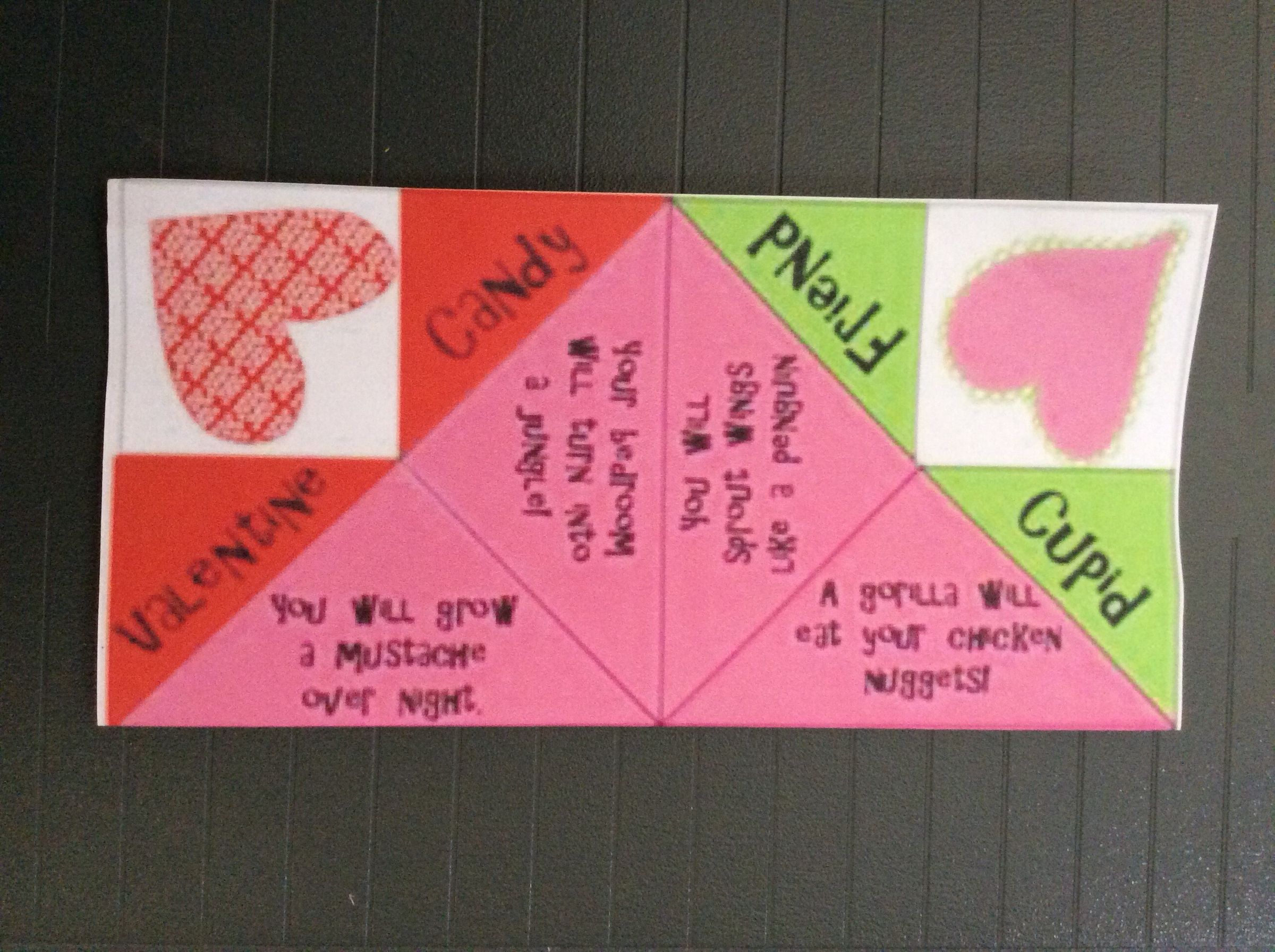 Valentines Day Cootie Catcher : 6 Steps - Instructables