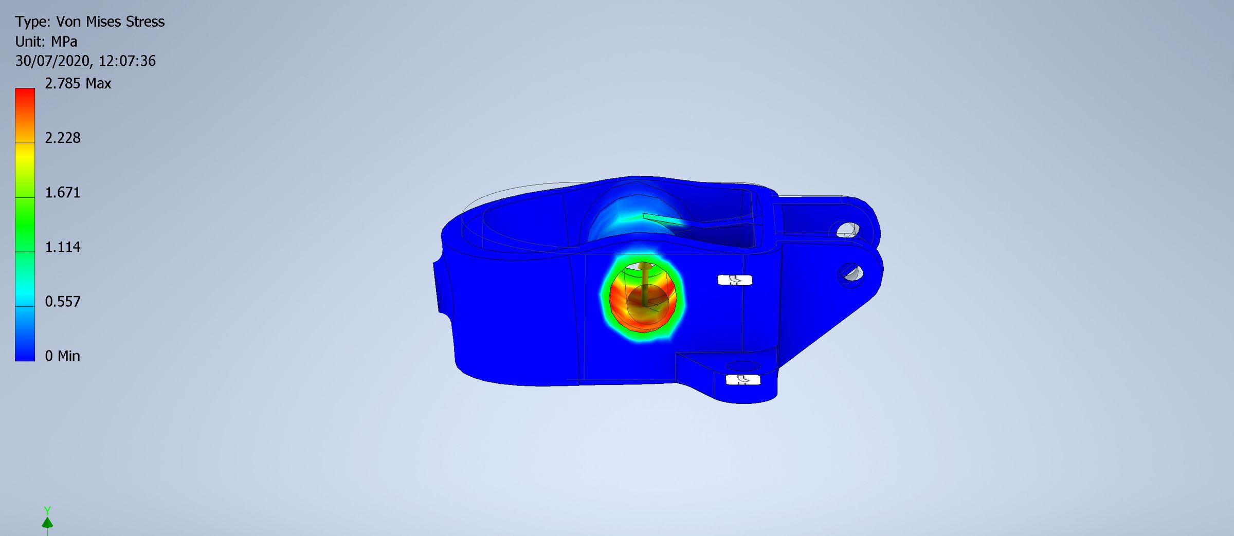 How to Use Stress Analysis in Autodesk Inventor to Test Your Parts. : 5 ...