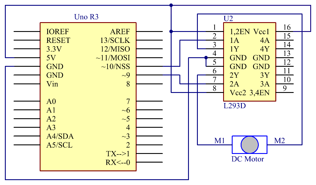 DC Motor Control Arduino Uno R3 : 6 Steps - Instructables