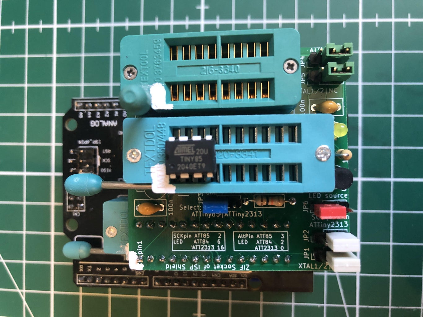 Avr Isp Shield Adapterboard For Attiny Chips 4 Steps Instructables