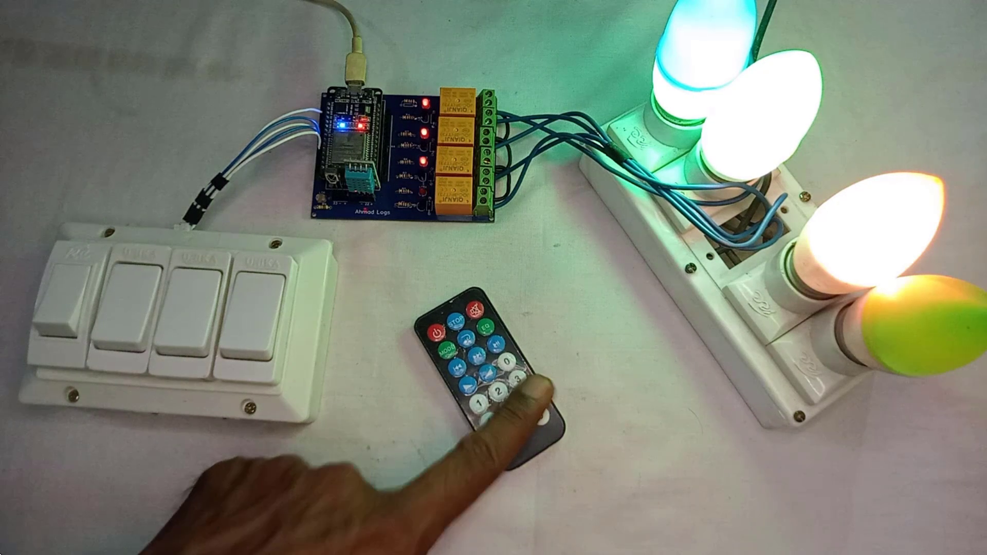 ESP32 Home Automation Project Using IR Remote Control and Blynk IoT ...