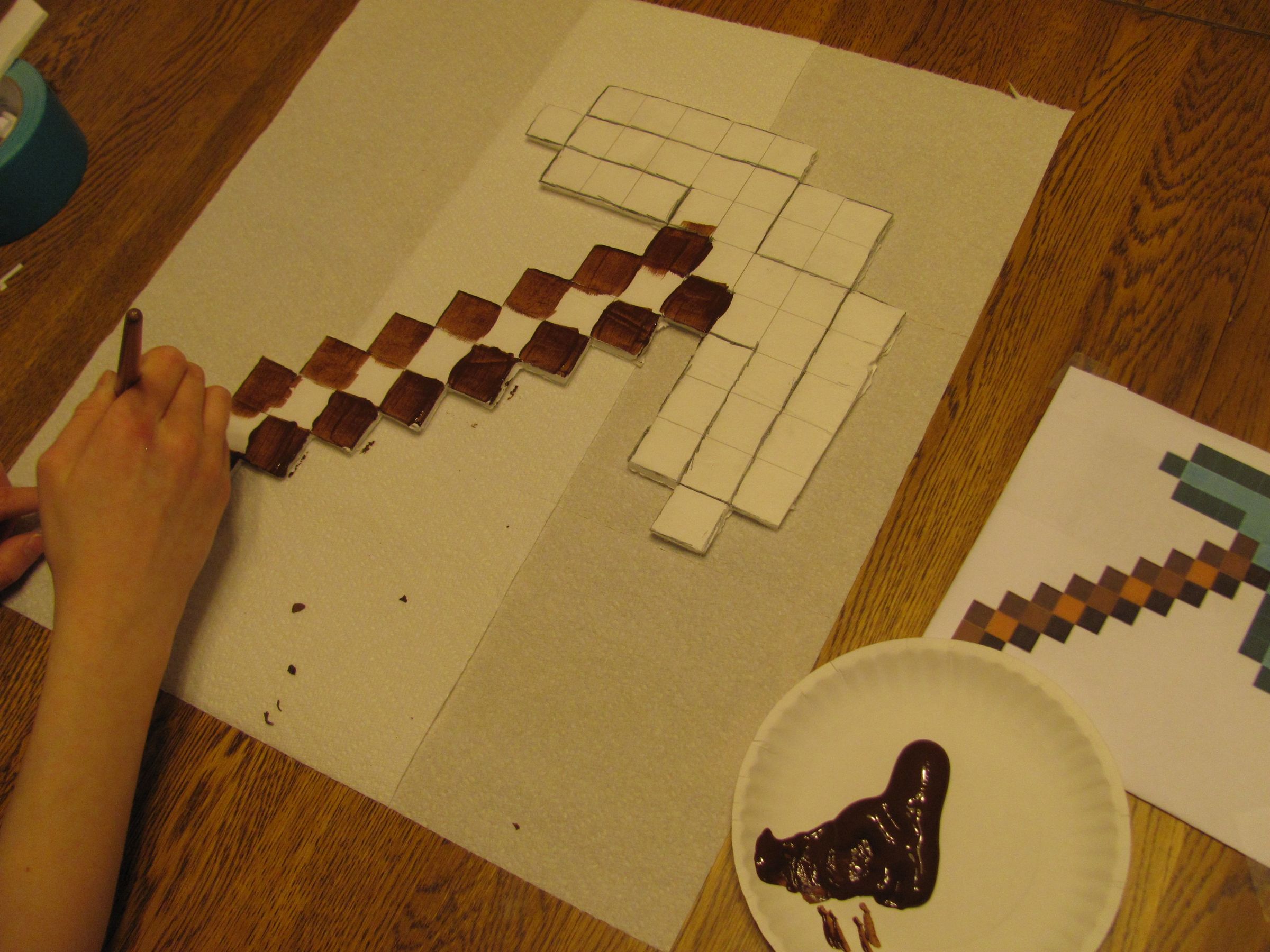 How to Make a Minecraft Diamond Pickaxe : 9 Steps (with Pictures ...