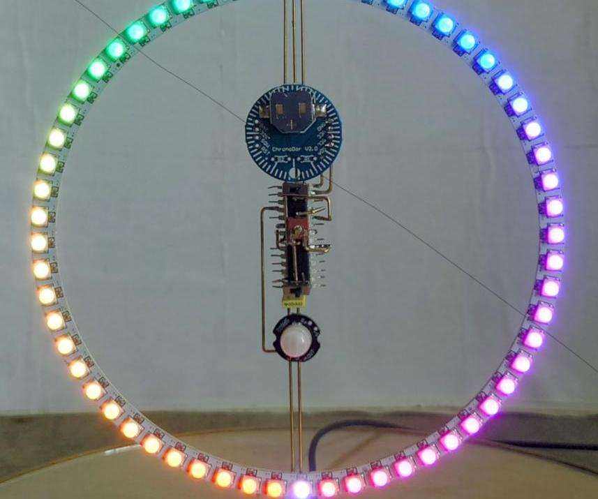 NeoPixel Ring Lamp With a Circuit-Sculpture Style : 4 Steps (with ...