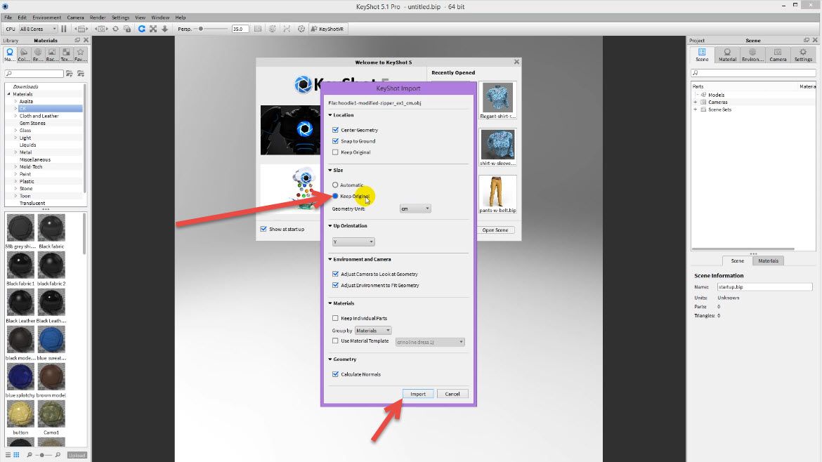 How to Render Realistic 3D Clothes in Keyshot Tutorial : 11 Steps ...
