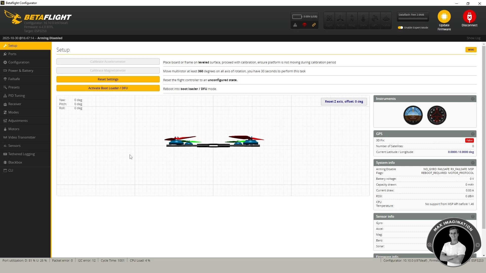 Fly Your ESP32 Drone on Betaflight With Radio Controller | ESP-FC Guide ...