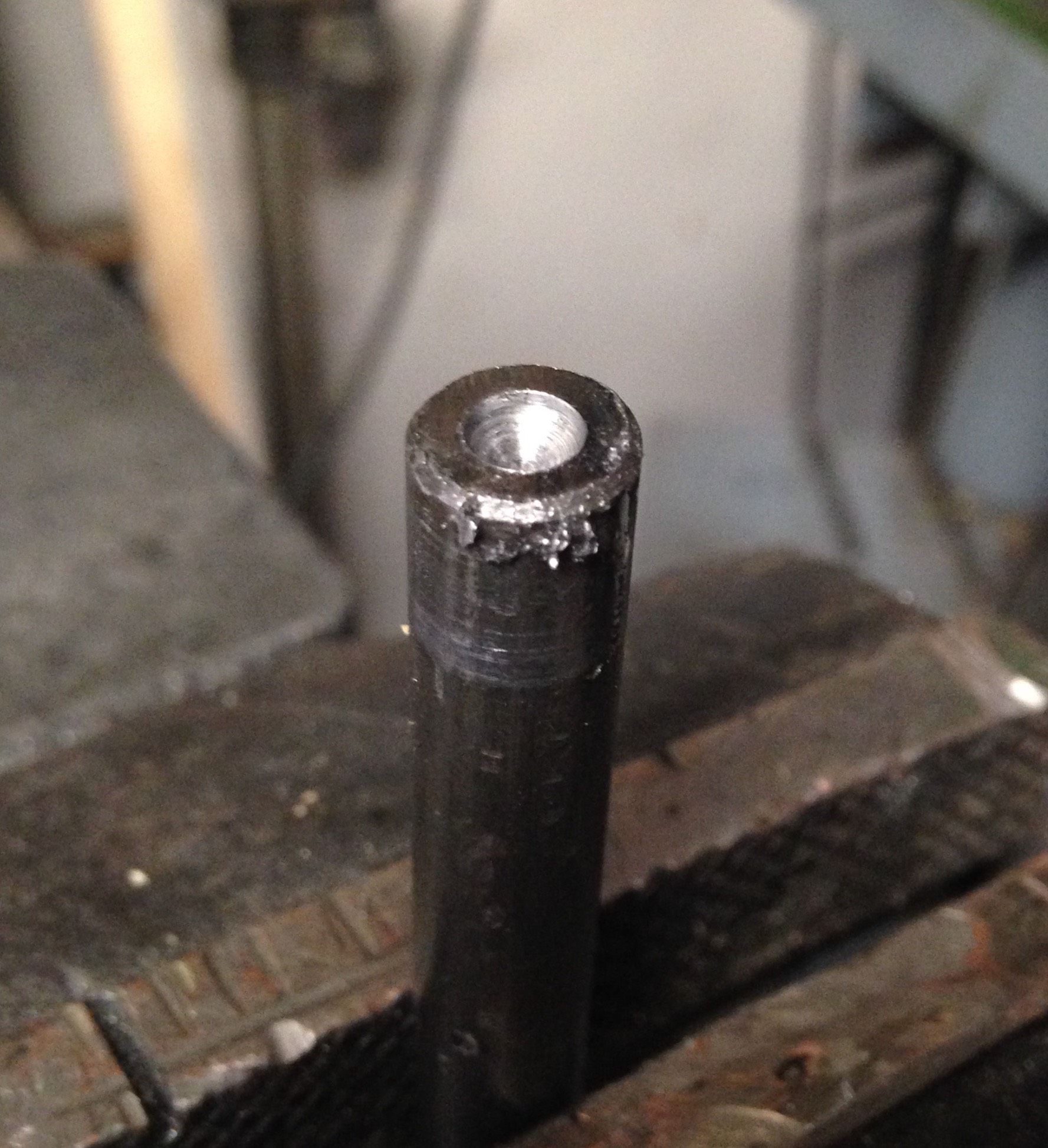 Make Center Drilling of a Rod Easy : 6 Steps (with Pictures ...