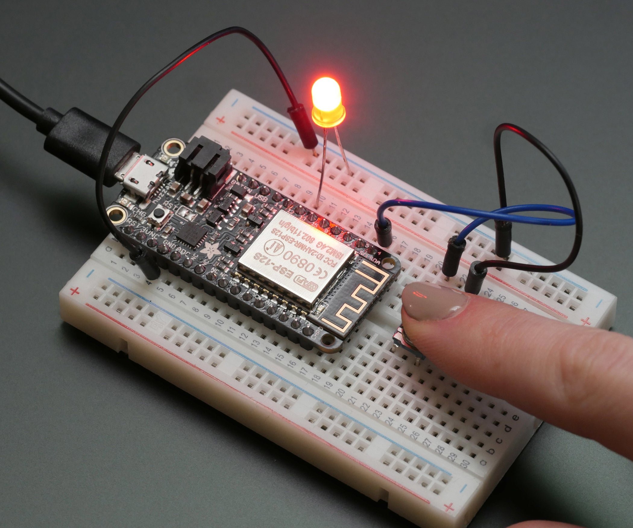 IoT Class: Circuit Triggers Internet Action : 7 Steps - Instructables