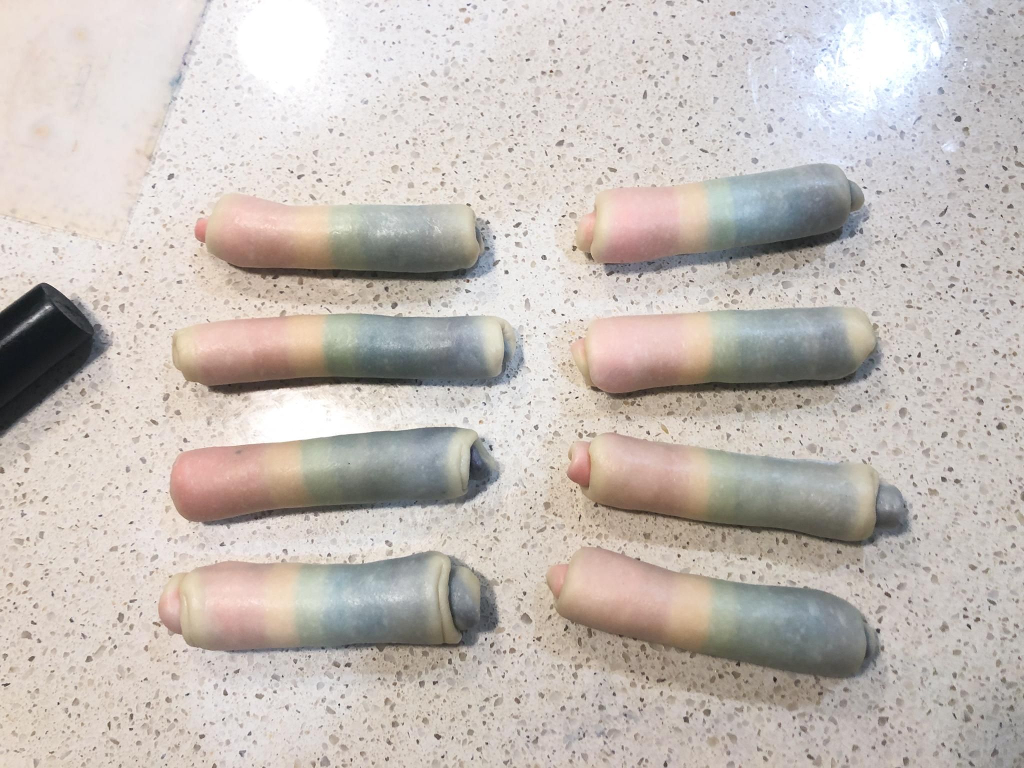 Rainbow Puff Balls With Coconut Filling : 12 Steps (with Pictures ...