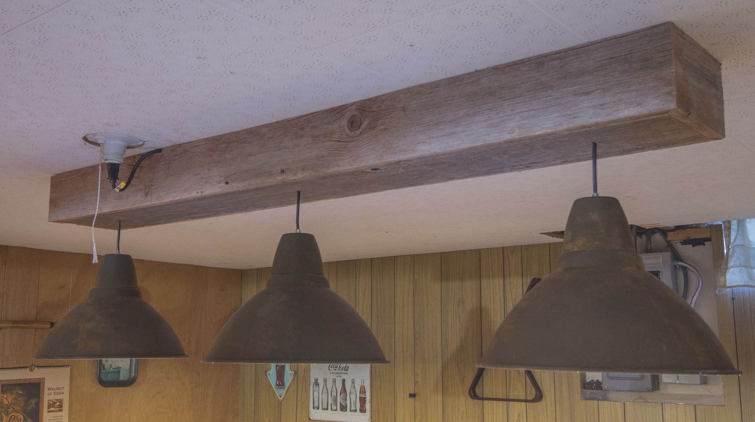 Farmhouse Rustic Pool Table Light With Recycled/Reclaimed Materials ...
