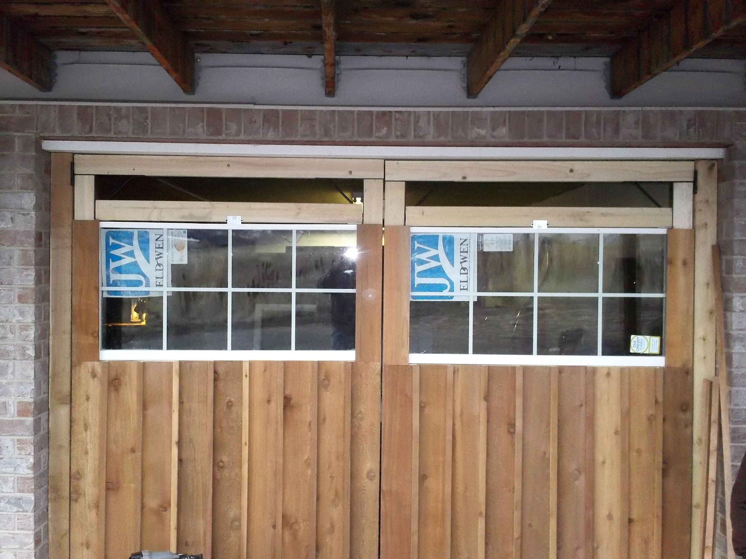 Homemade Wooden Garage Doors