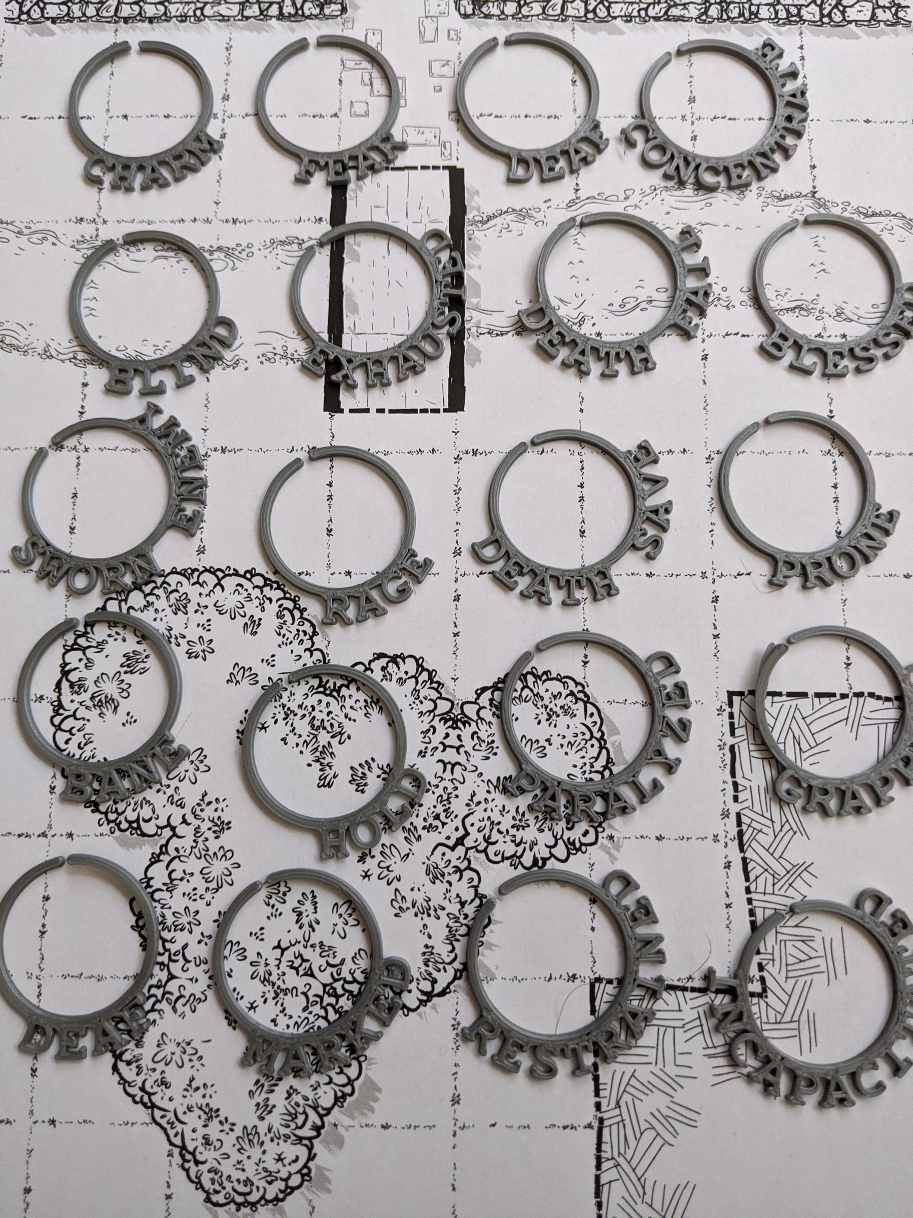 3D Printed D&D Condition Rings - Instructables