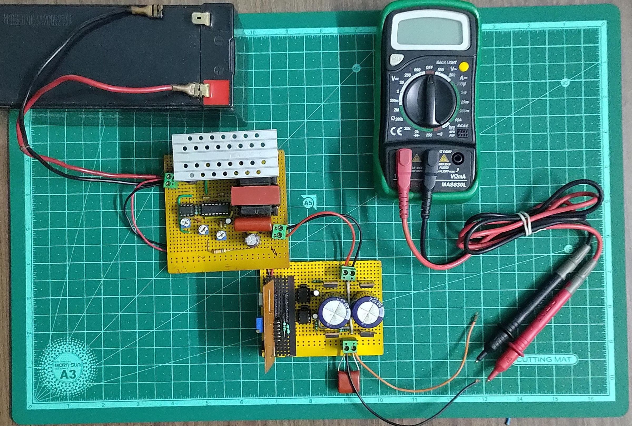 200W Modified Square Wave Inverter With Crystal Control : 10 Steps ...