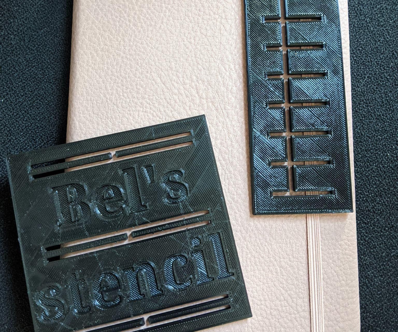 3D Printed Bullet Journal Stencils : 6 Steps (with Pictures ...