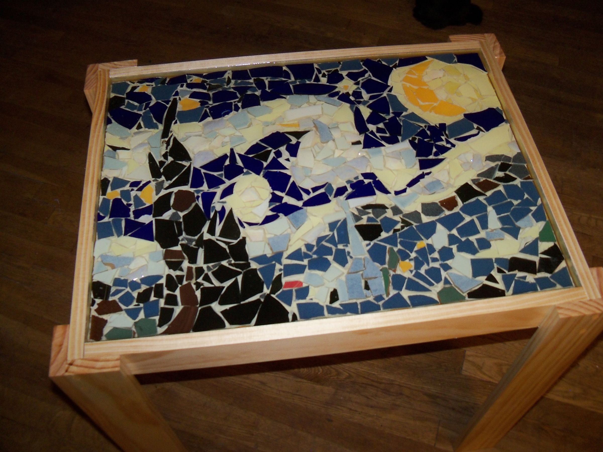 The Starry Night Mosaic Table : 14 Steps (with Pictures) - Instructables