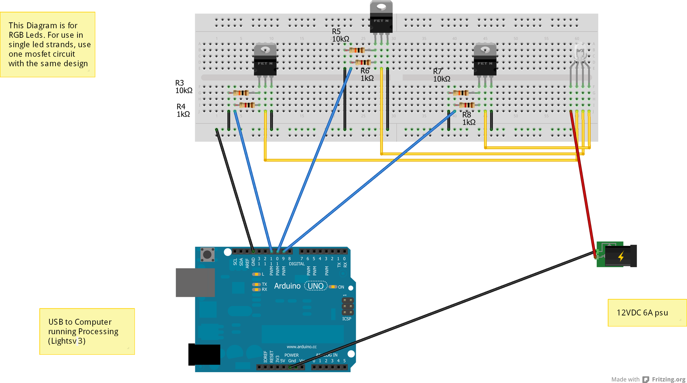 Bass Responsive RGB Leds Using Arduino : 3 Steps - Instructables