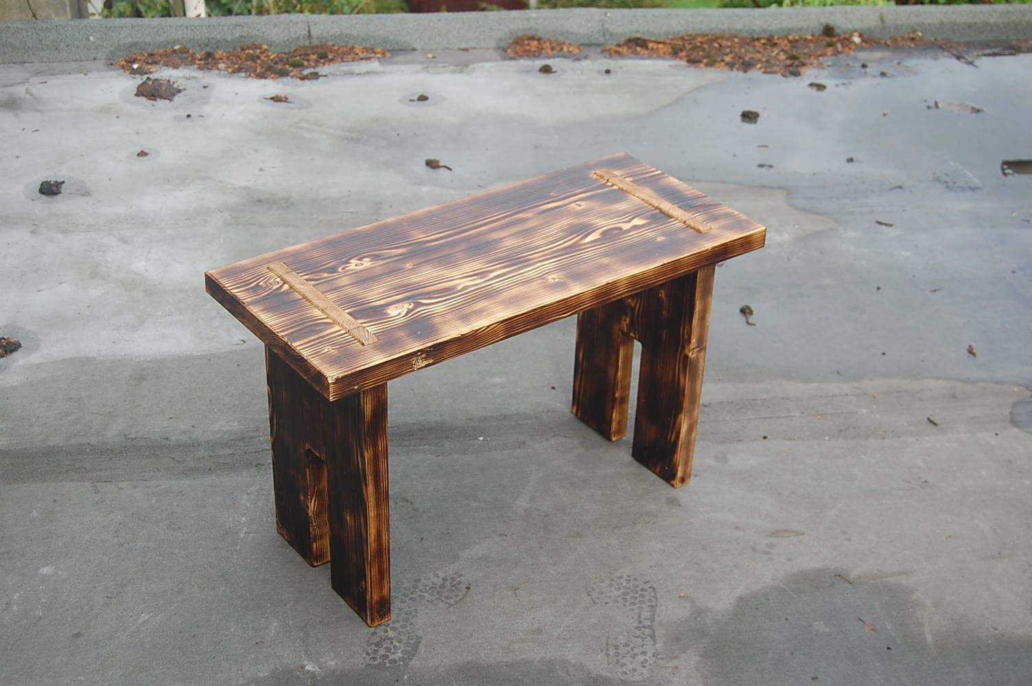 Charred Scaffold Board Table : 5 Steps (with Pictures) - Instructables