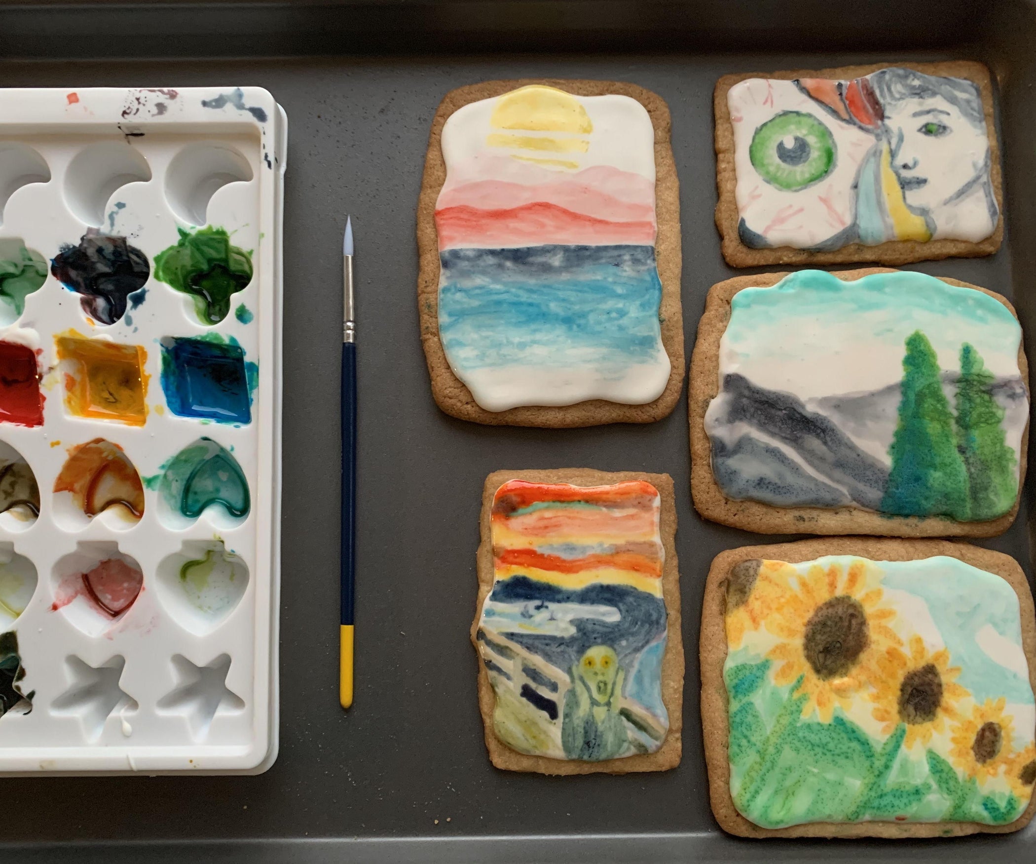 Artist Watercolor Cookies : 5 Steps - Instructables