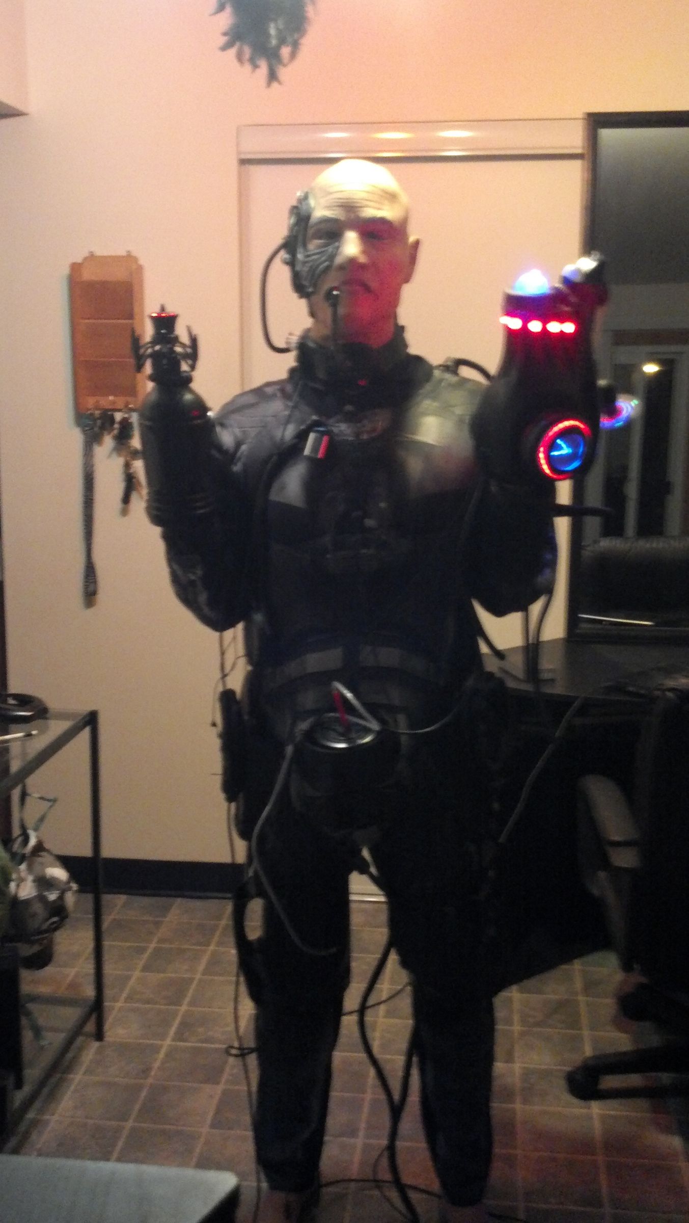 Locutus of Borg Costume (Cyborg) With Real Robotics, Lights, and Sound ...