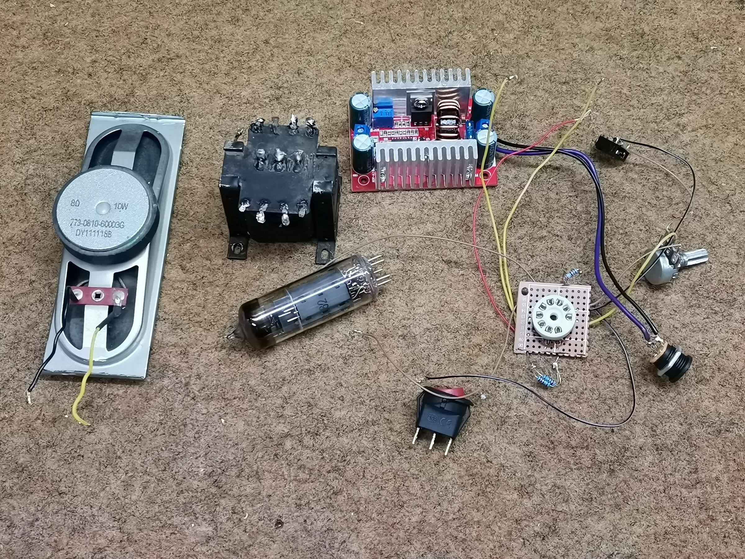 DIY Simple PCL82 Low Voltage (12V) Tube Amplifier : 4 Steps - Instructables