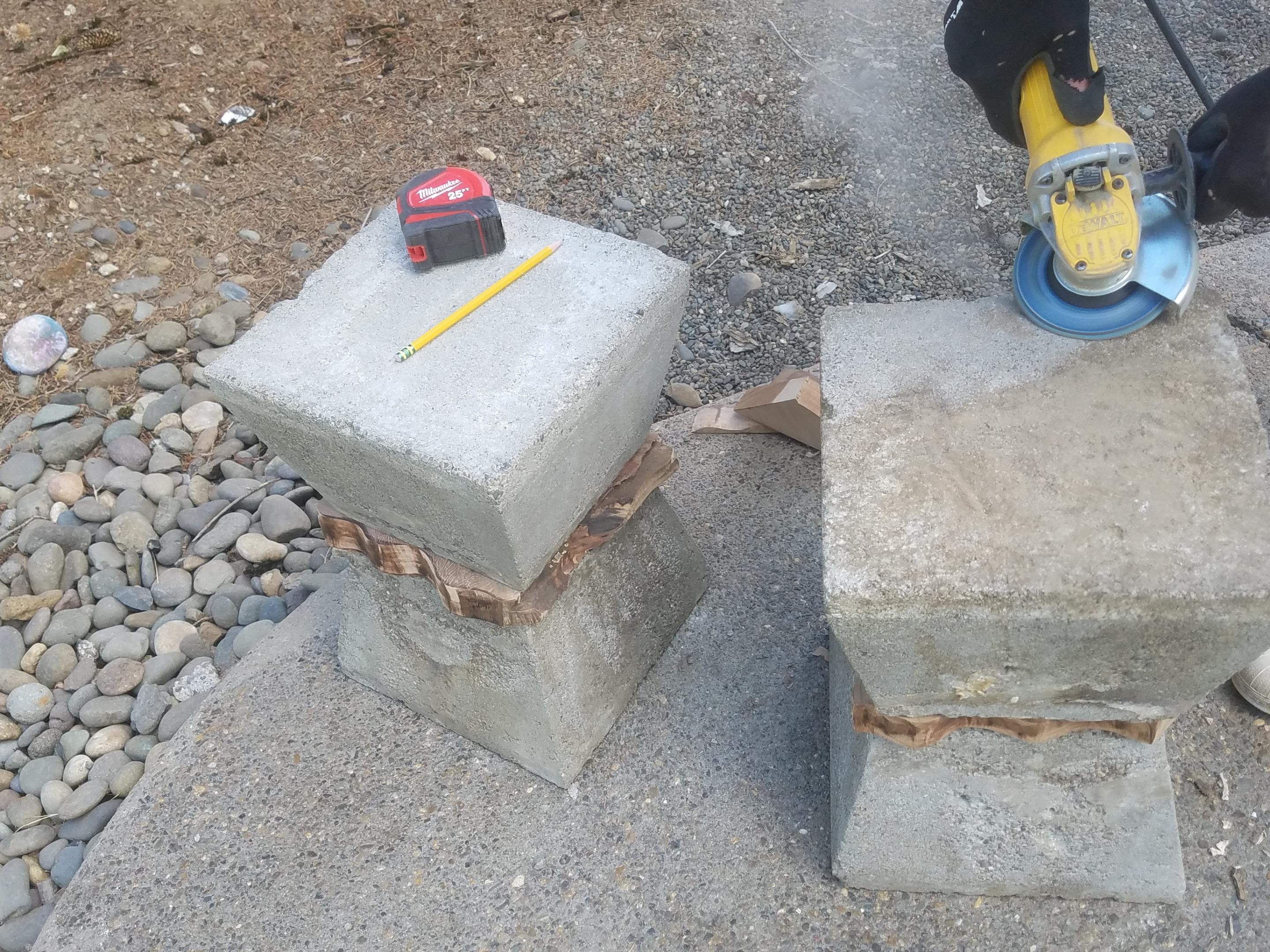 Live Edge Concrete Block Seat : 5 Steps (with Pictures) - Instructables