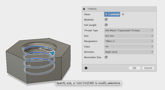 Threaded Rods and Nuts in Fusion360 : 4 Steps (with Pictures ...