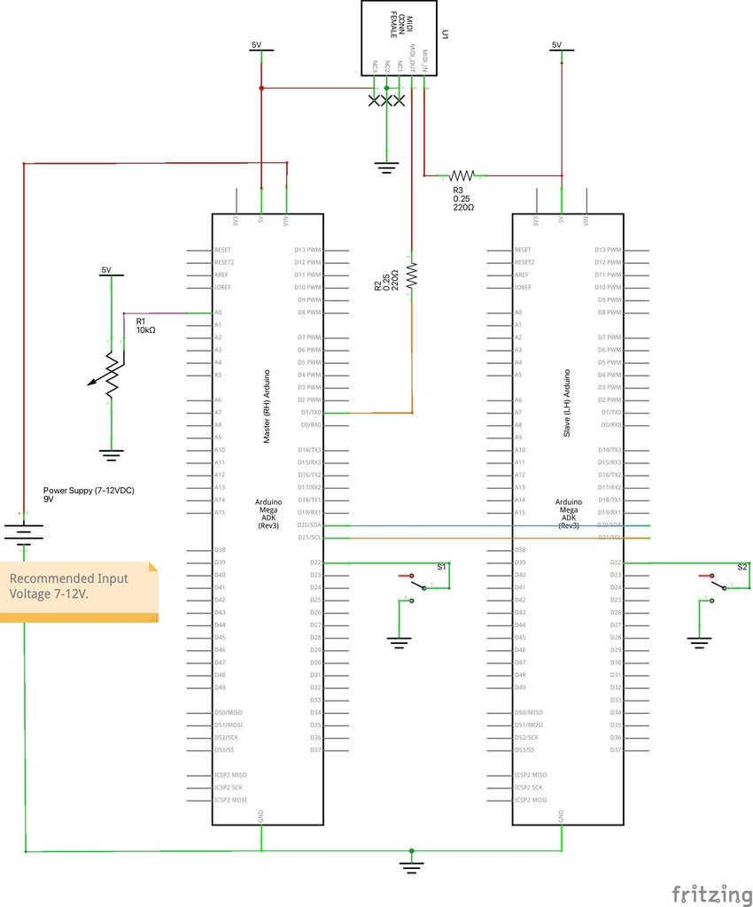 MIDI Electronic Accordion Using Two Arduinos and I2C : 4 Steps ... MIDI Electronic Accordion Using Two Arduinos and I2C : 4 Steps ...