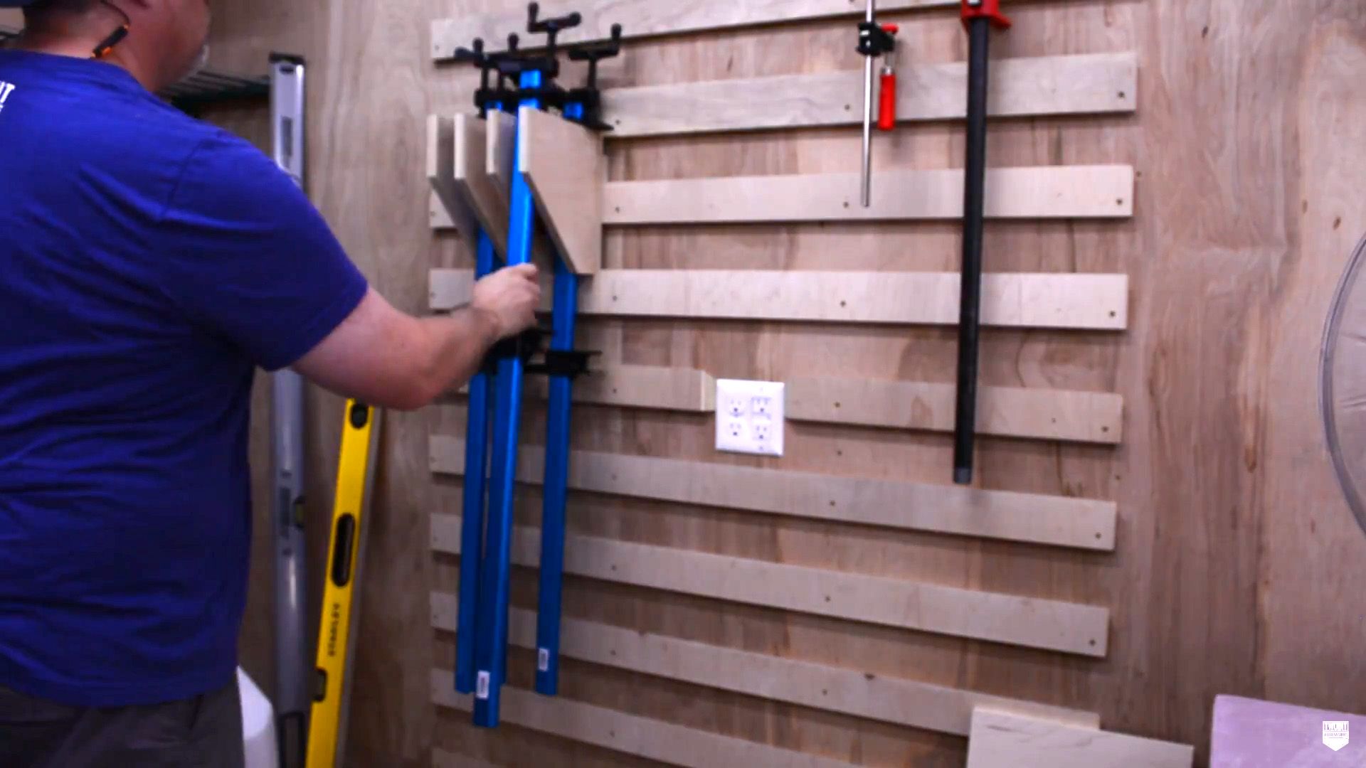 French Cleat Wall With Clamp Racks | How to Build - Woodworking : 28 ...