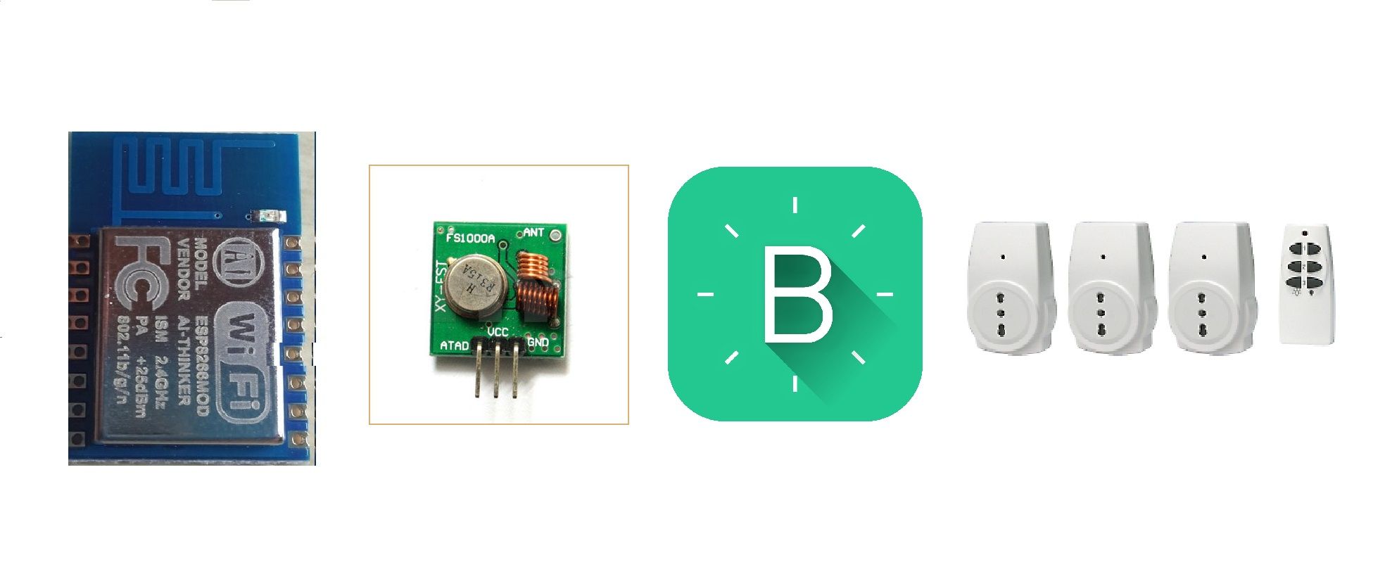 ESP8266-12 Standalone Blynk Control Outlets Wireless 433 Mhz : 6 Steps ...