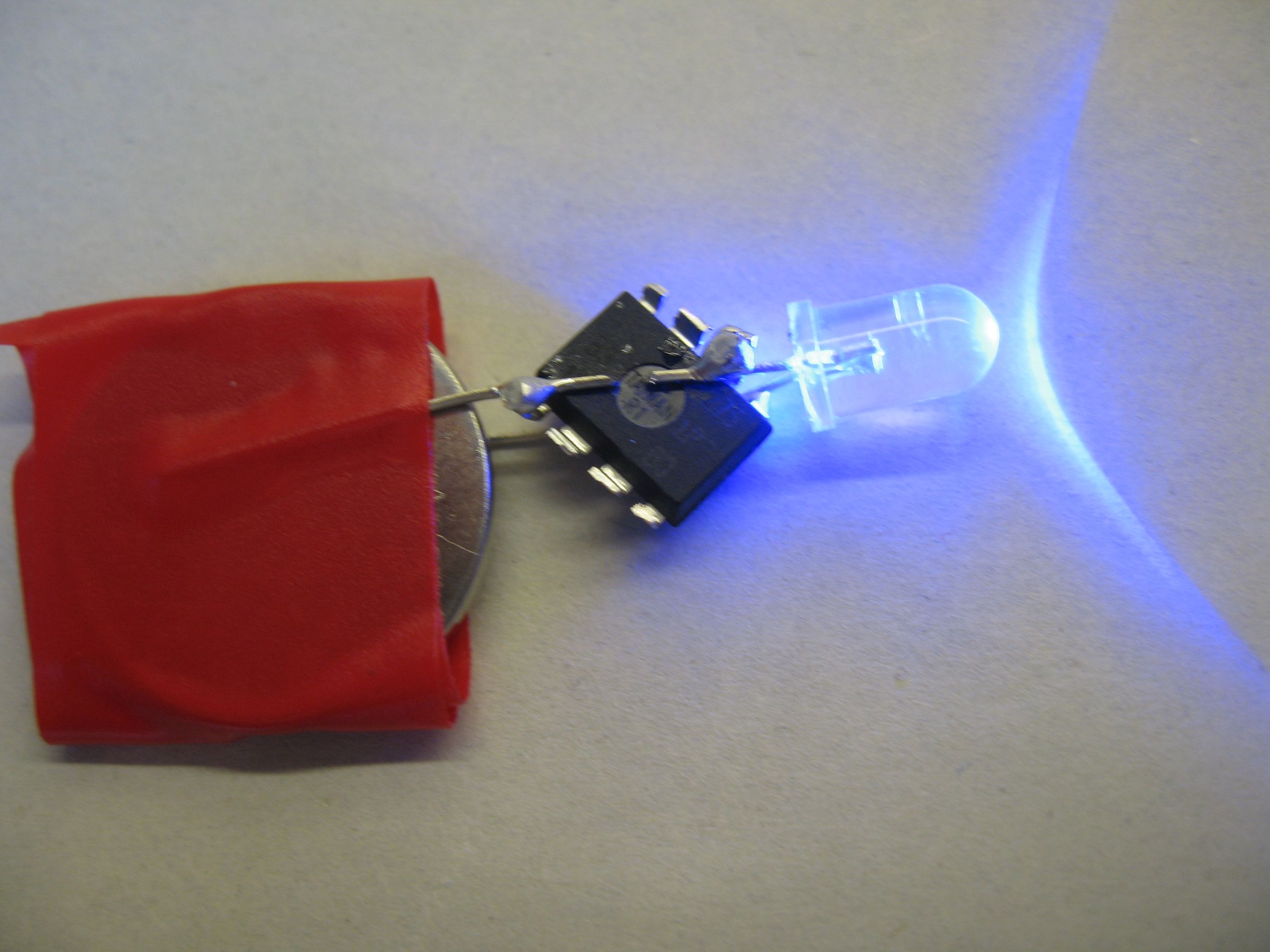 Throwduino Basic - Light-Sensing Flashing Throwie With 1 Added Part ...