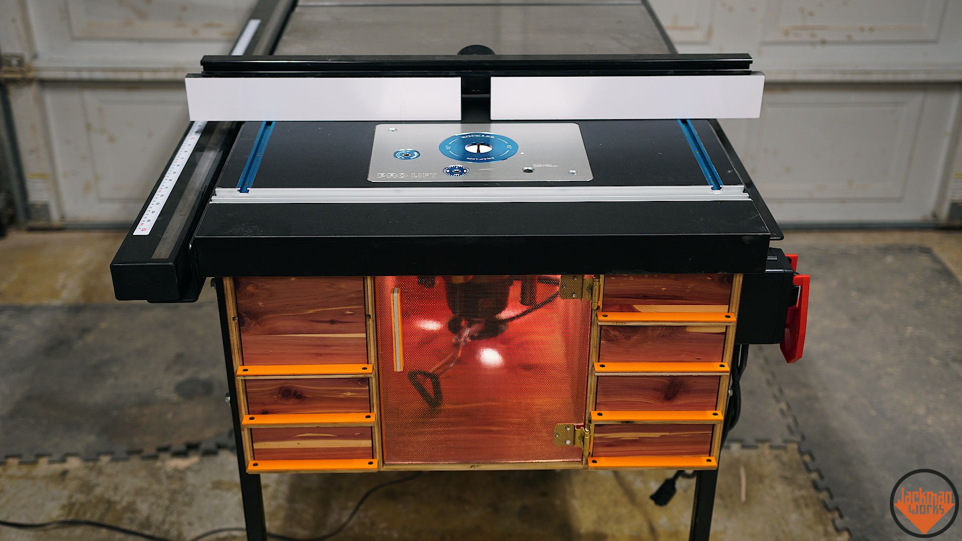 Ultimate Router Table & Storage Cabinet (table Saw Extension Wing) : 17 ...