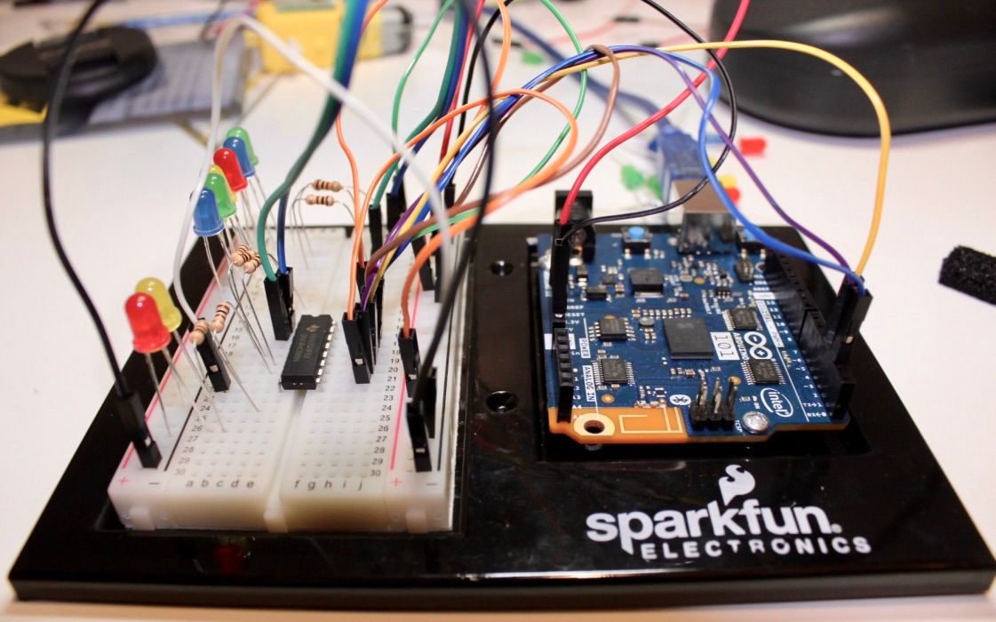LED Waterfall With a Shift Register and Arduino : 4 Steps (with ...